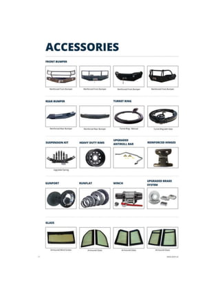 Armoured & Bulletproof Vehicles Spare Parts and Accessories | PDF ...