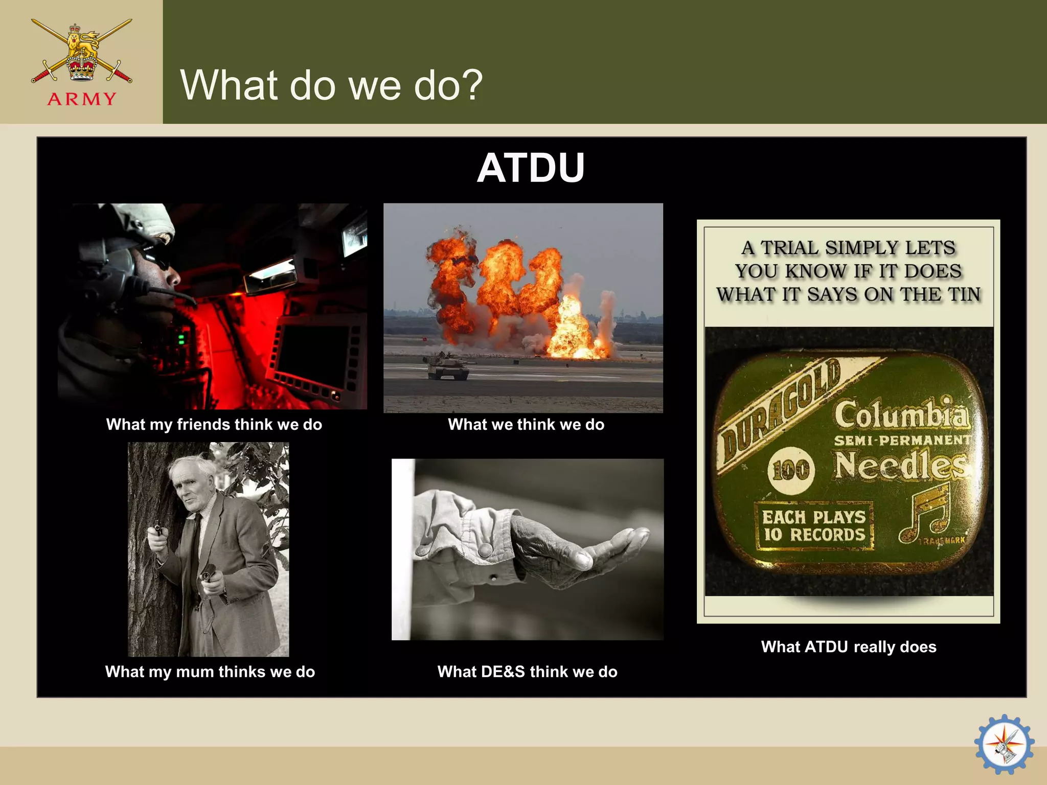 13 January 2015: Armoured Trials and Development Unit | PPT