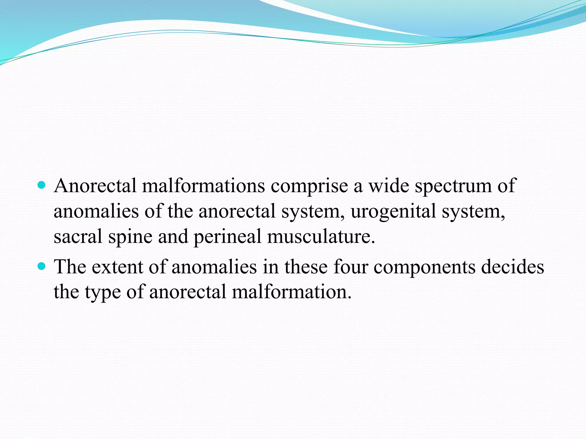 Anorectal Malformations | PPTX