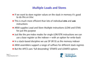 ARM procedure calling conventions and recursion | PDF