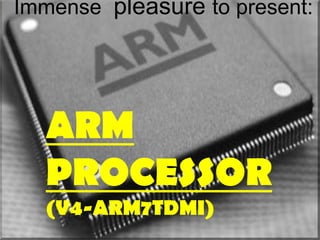 Arm processor | PPT