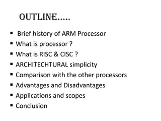 Arm processor | PPT