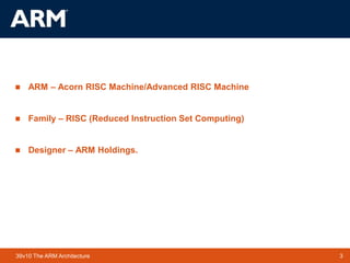 Arm Processor | PPT