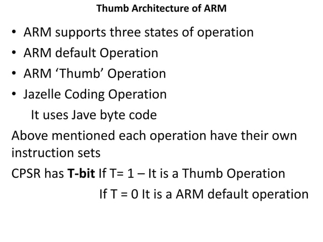 ARM Processor ppt.pptx | Operating Systems | Computer Software and ...