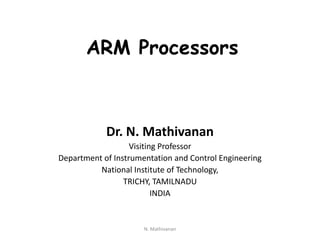 ARM Processors | PPTX