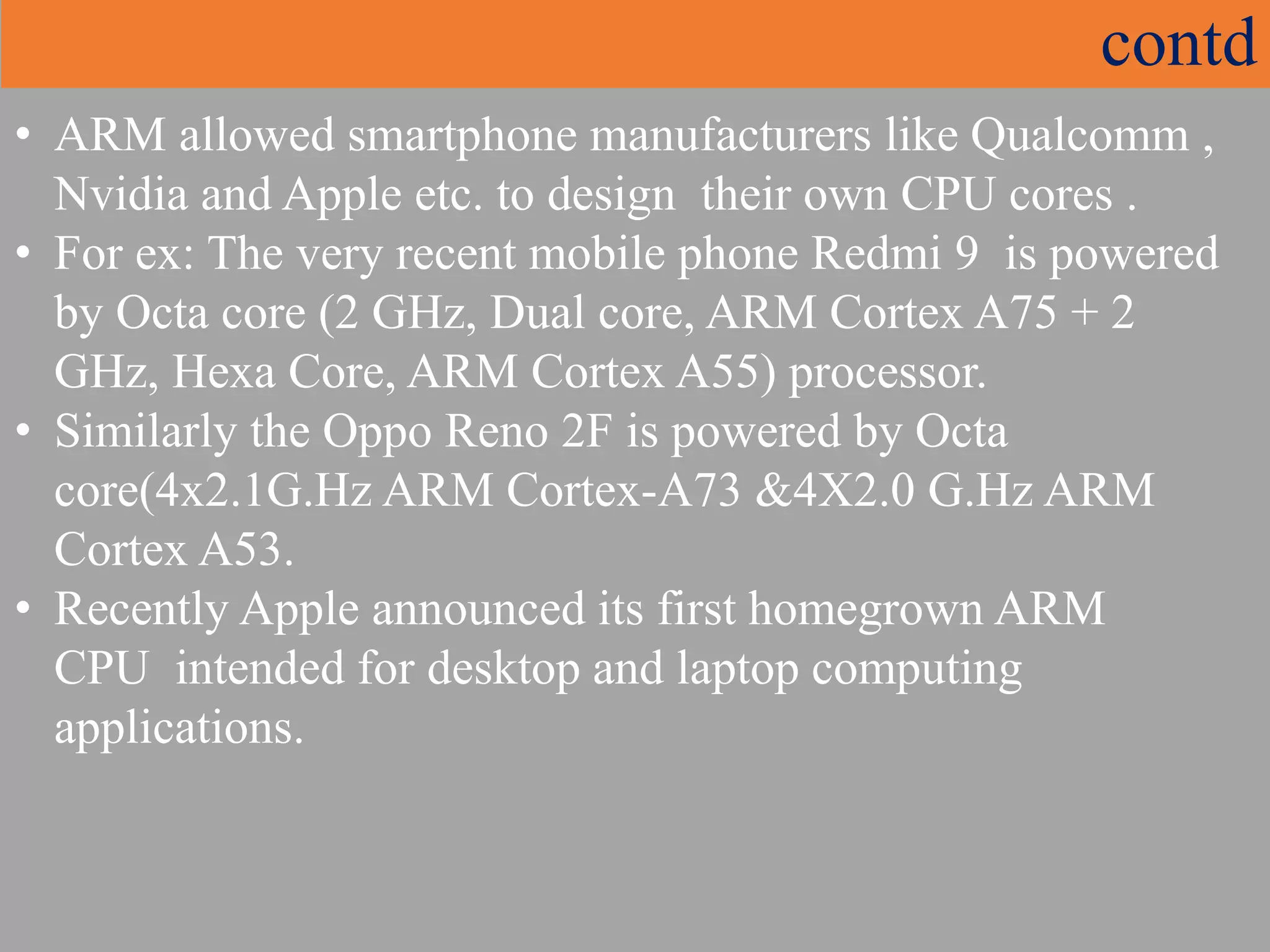 Lect 1 Arm Processors Ppsx Computing Technology And Computing
