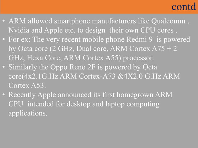 LECT 1: ARM PROCESSORS | PPSX | Computing | Technology & Computing
