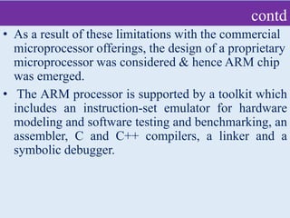 LECT 1: ARM PROCESSORS | PPSX