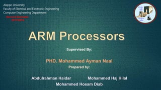 Arm Processors Architectures | PPTX