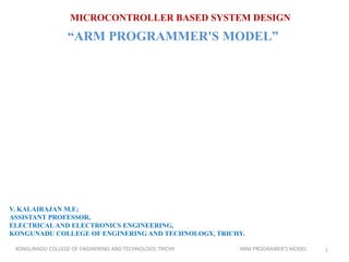 Arm programmer's model | PPTX