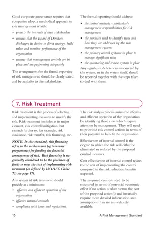 The IRM India- A Risk Management Standard | PDF