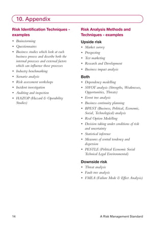 The IRM India- A Risk Management Standard | PDF