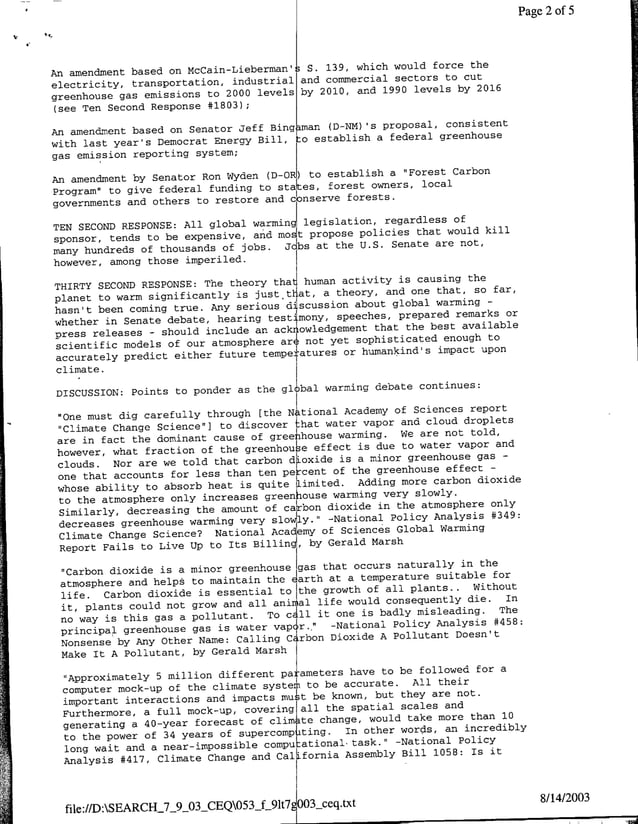 RCEC Email 5.7.03 (d) | PDF | Environment | Science