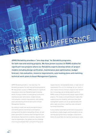 ARMS Reliability Corporate Brochure | PDF