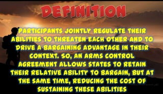 Arms Control and Disarmament | PPTX