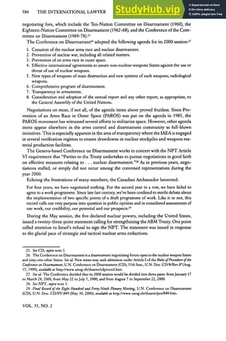 Arms Control And Disarmament A Bibliographic Essay | PDF