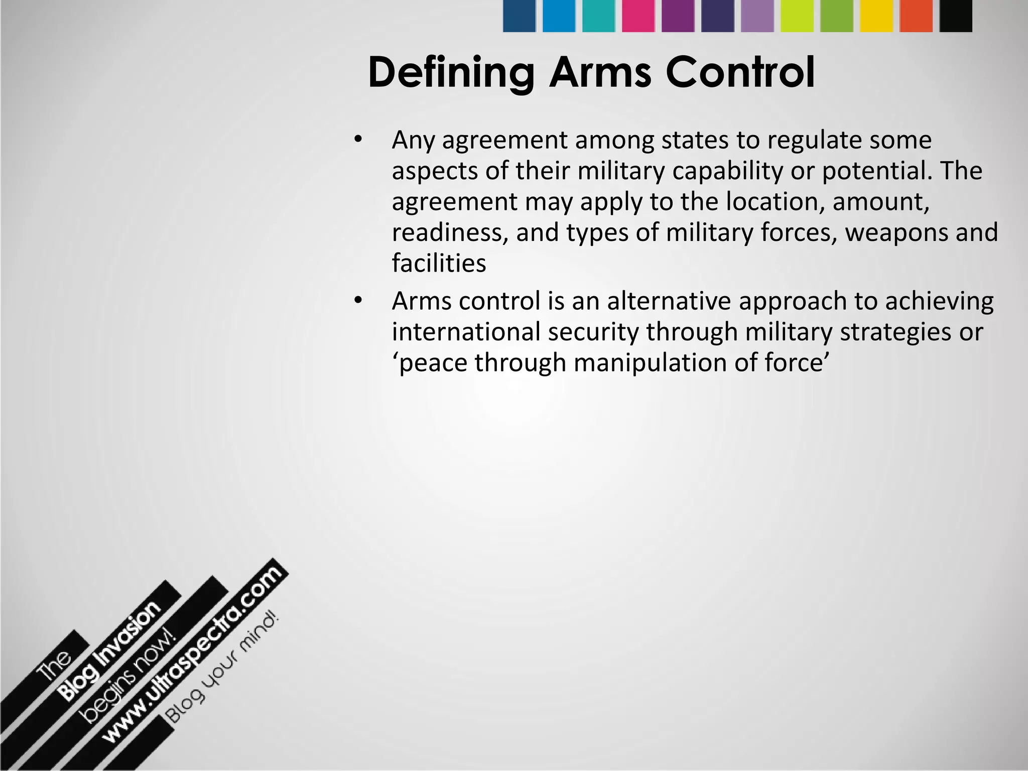 Arms Control AND Disarmament | PPTX
