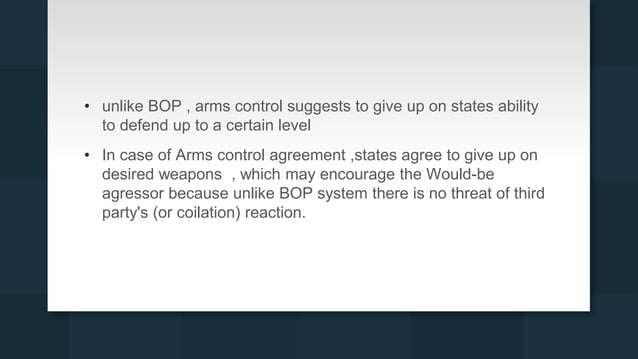 Arms control / Balan | PPT