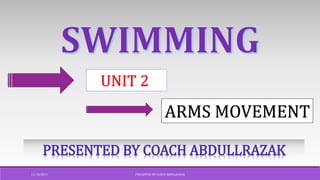 Front Stroke Arm Movements | PPT