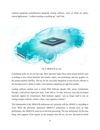 Arm's new architecture for automotive and industrial control markets | PDF