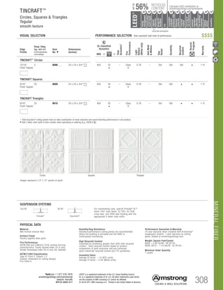 09-Armstrong ceilings-mineral-fiber-fiberglass-specifiers-reference | PDF