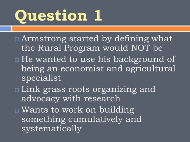 Armstrong case study power point | PPT