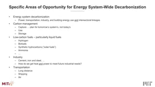 Pathways to Decarbonization & Digital Innovation in Energy: Making ...