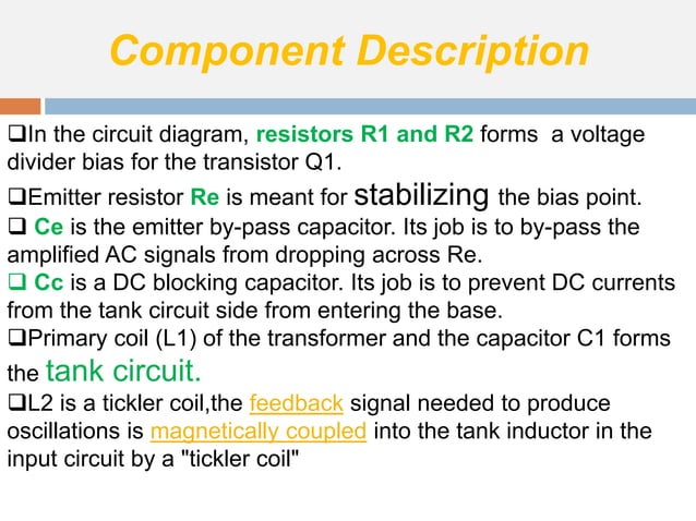 Armstrong oscillator | PPTX | Consumer Electronics | Technology & Computing