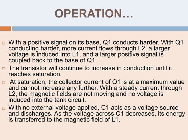 Armstrong oscillator | PPTX | Consumer Electronics | Technology & Computing