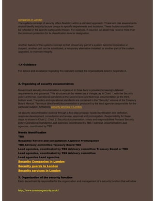 Armstrong security uk | PDF | Business | Business and Finance