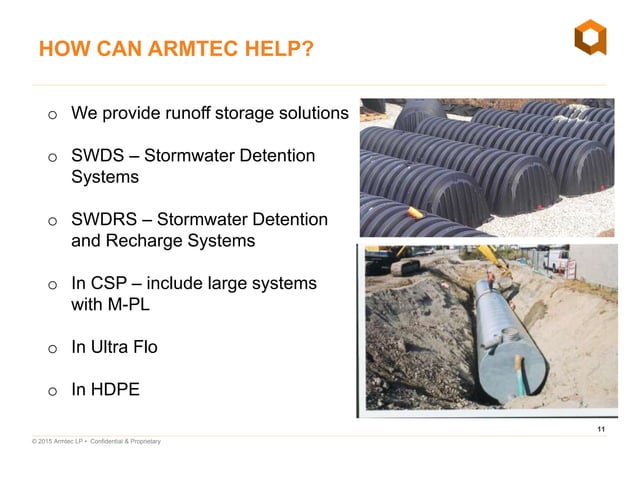 Armtec Drainage Stormwater Solutions | PPTX | Civil Engineering ...
