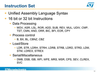 ARM Cortex-M3 Training | PPTX