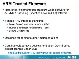 LCU13: An Introduction to ARM Trusted Firmware | PDF