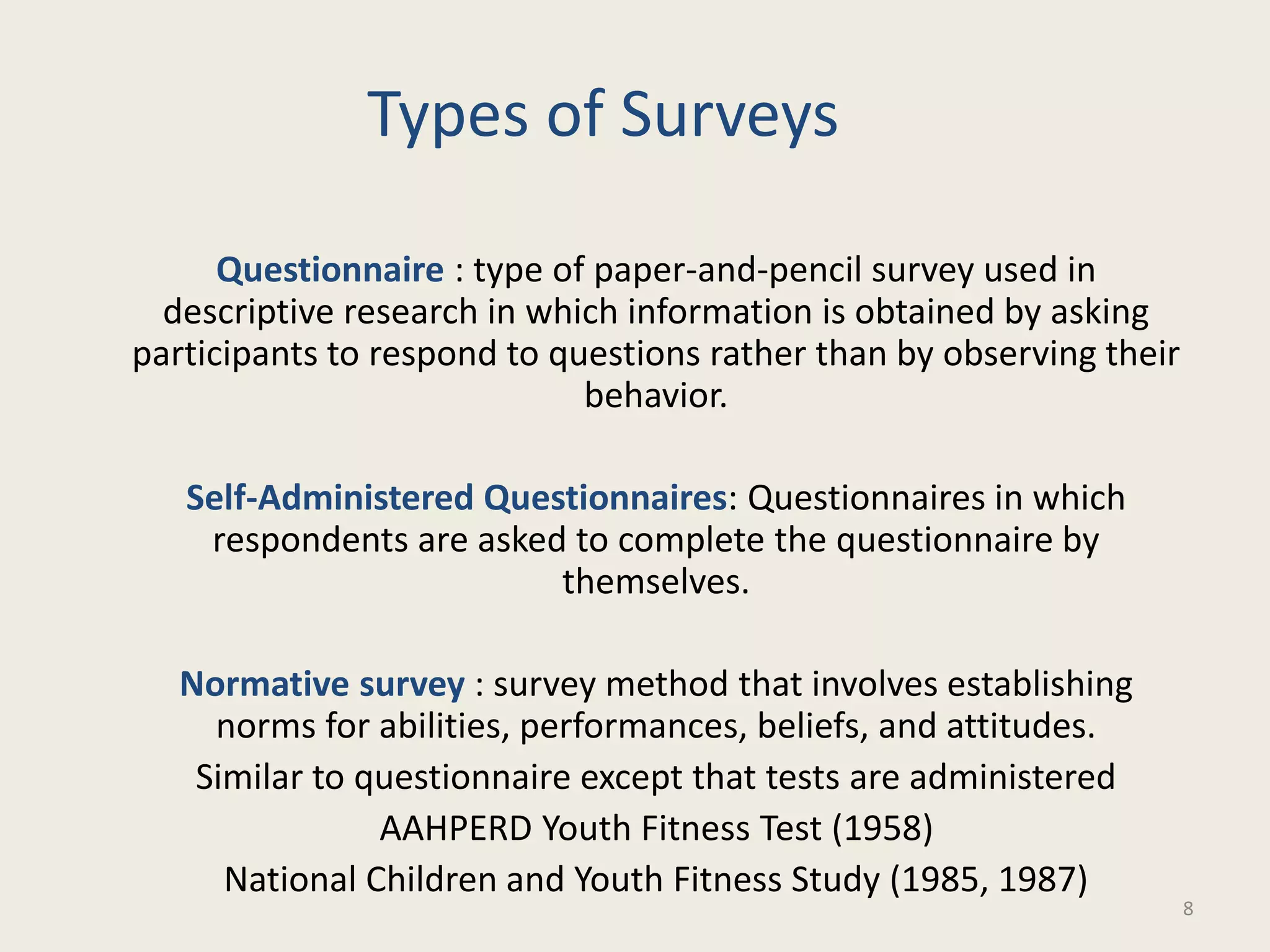 Research Surveys | PPTX