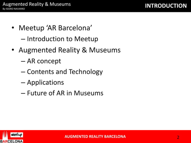Augmented Reality & Museums | PPT