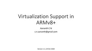 Virtualization Support in ARMv8+ | PDF