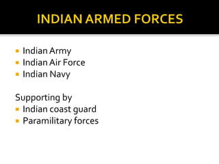 Emerging Technologies in Indian Army | PPTX