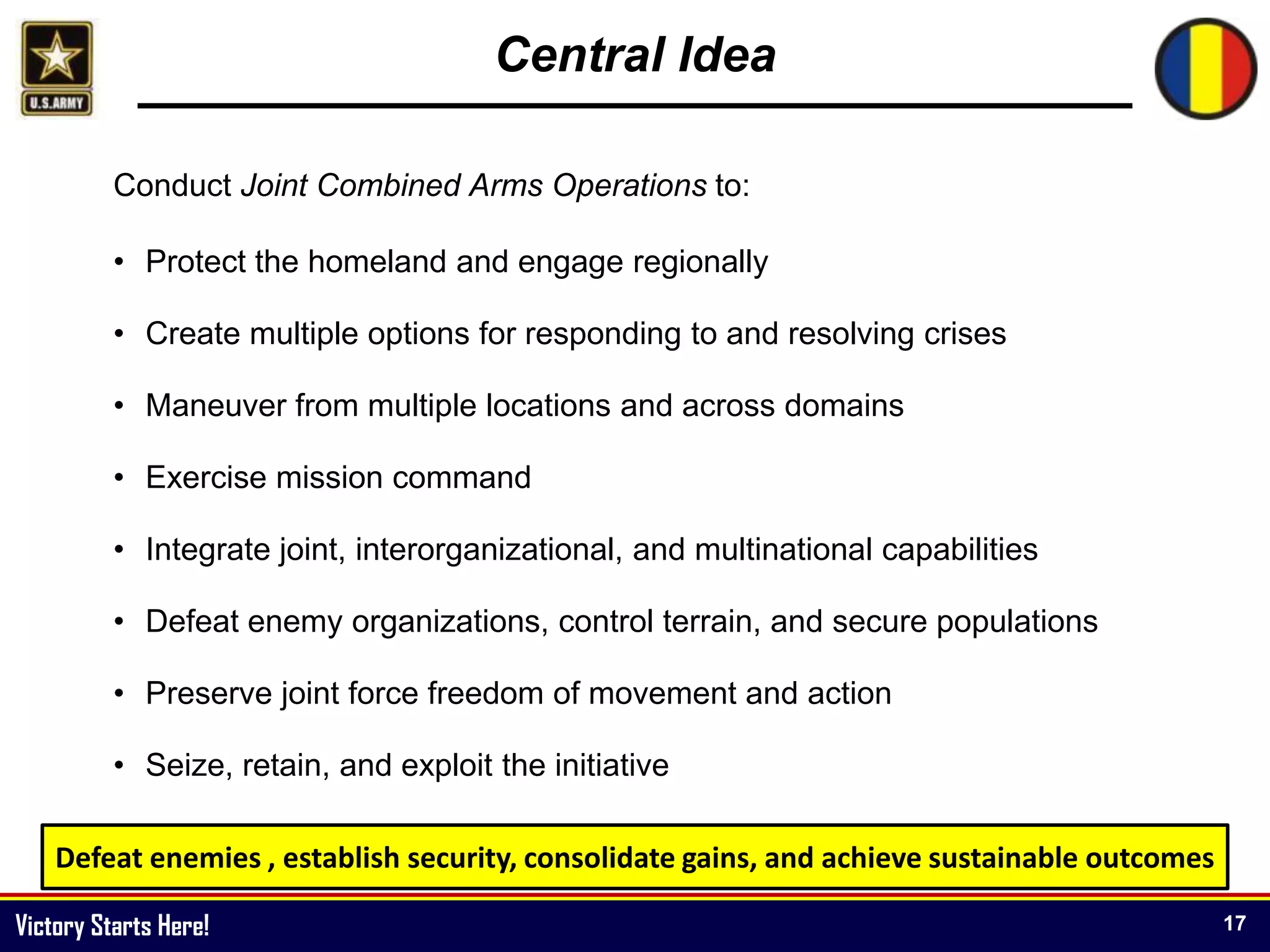 Army Operating Concept Team Teach | PDF