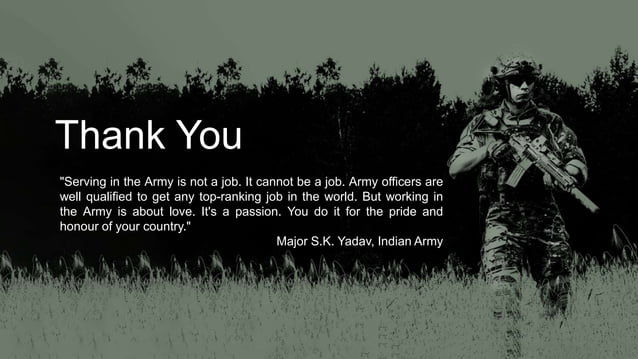 Pitch for Career in Indian Army | PPT