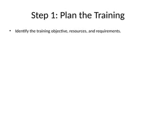 slides tp help with 8 step training model | PPTX