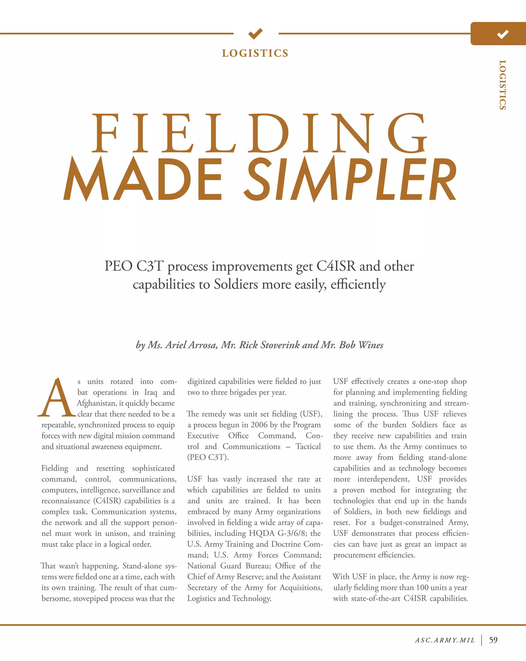 Fielding Made Simpler | PDF
