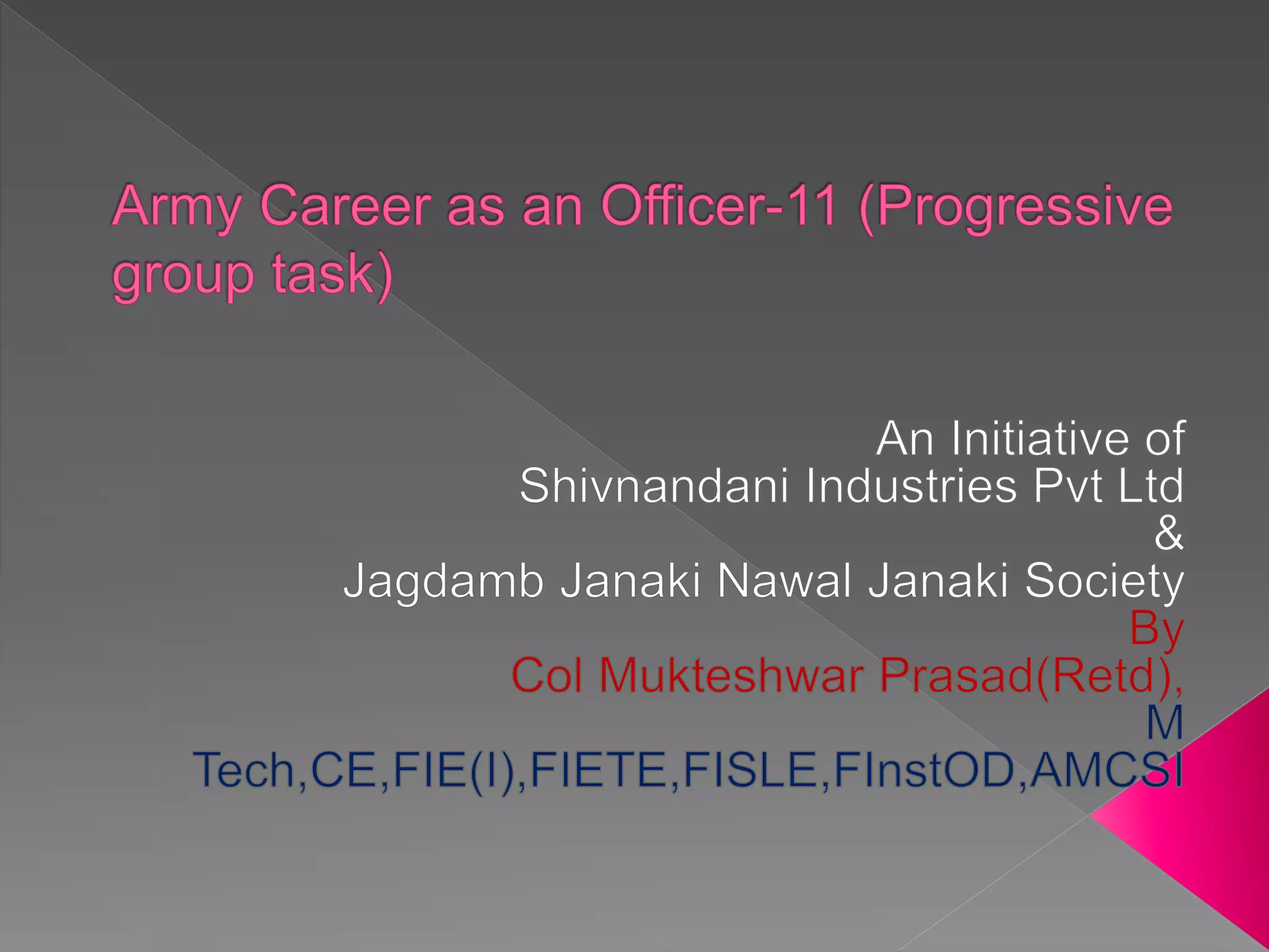 Progressive group task for SSB(Services Selection Board) | PPTX