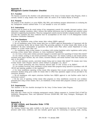 U.S. Army Civilian Inmate Labor Program Regulation 210 35 PDF | PDF