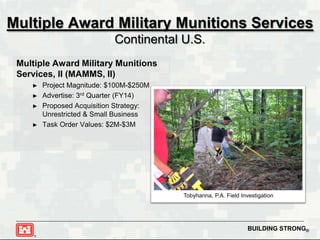 Contract Connections: Military Construction - Army Corps Baltimore | PPT