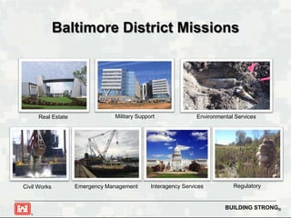 Contract Connections: Military Construction - Army Corps Baltimore | PPT
