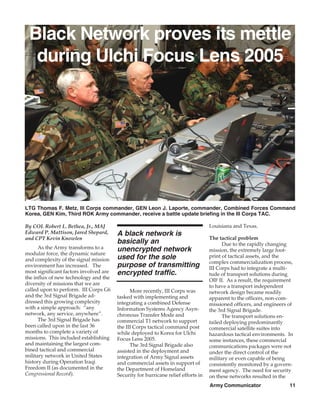 Army communicator Winter 2006 Mattison Black Network Article (page 13 ...