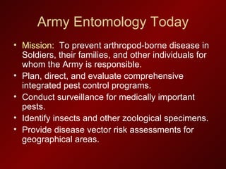 Army entomology a_historical_perspective | PPT