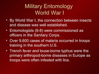 Army entomology a_historical_perspective | PPT