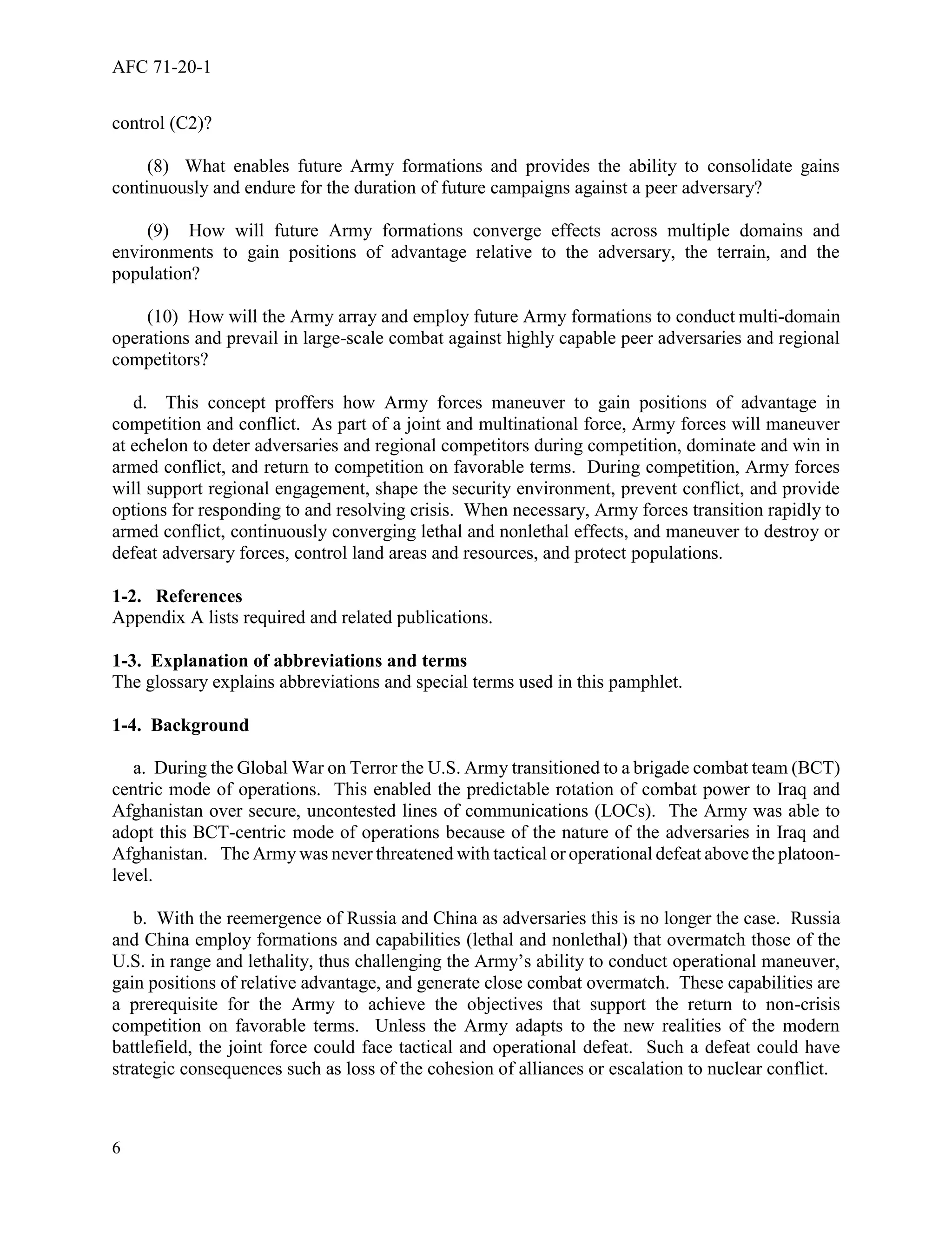 Army Futures Command Concept for Maneuver in Multi Domain Operations ...