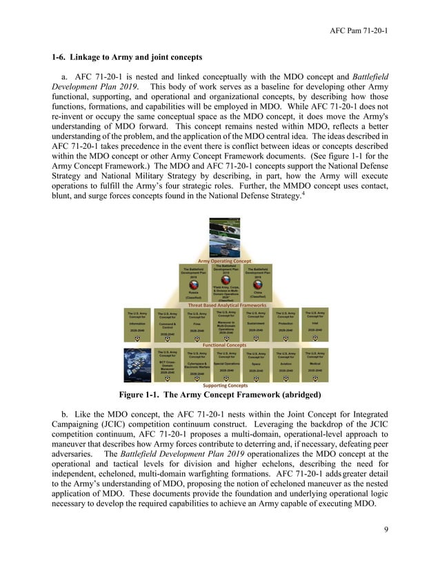 Army Futures Command Concept for Maneuver in Multi Domain Operations ...